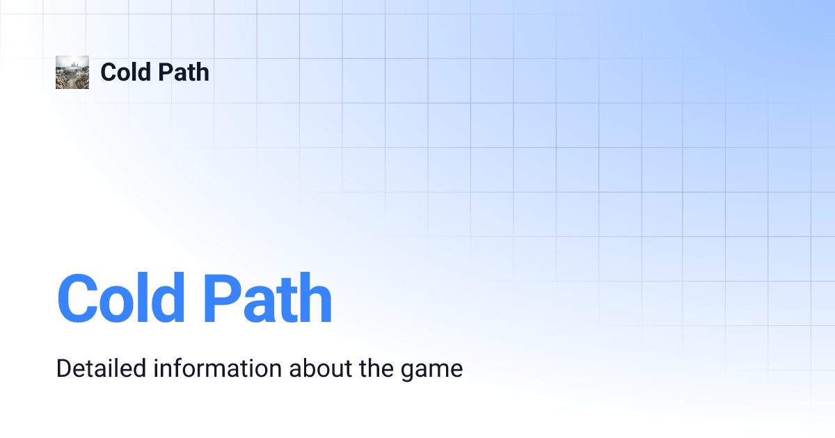 Cold Path | Cold Path